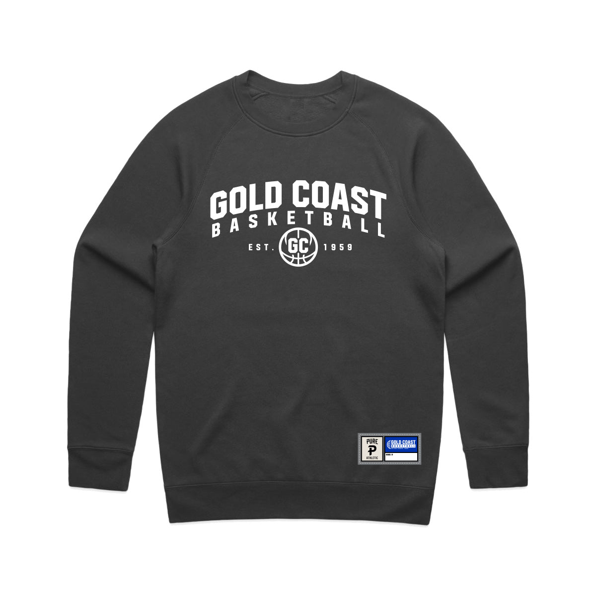 GCB AW Crew - Coal | Pure Athletic Australia