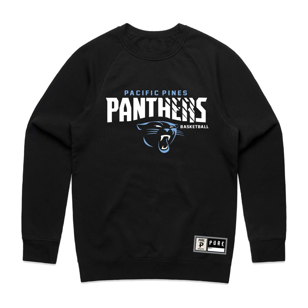 Pacific Pines Panthers Crew - Black | Pure Athletic Australia